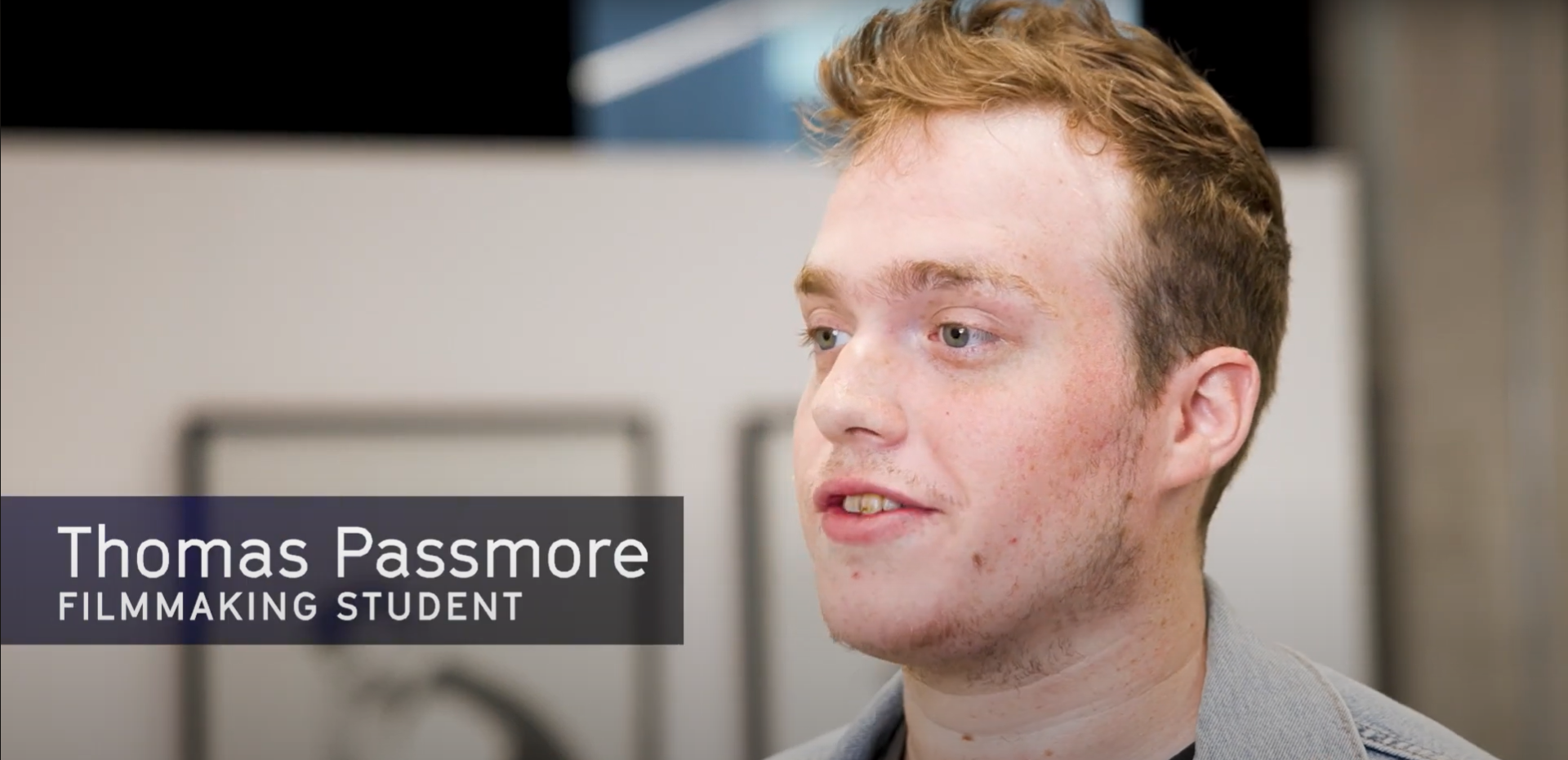Student Spotlight: Thomas Passmore, Filmmaking - School of Digital Arts (SODA) – Manchester ...